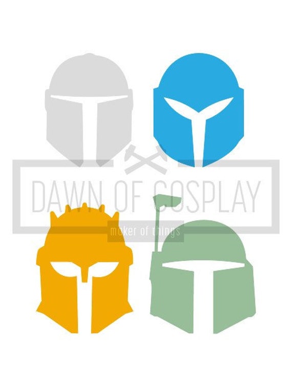 Mandalorian Helmet Decal Print Svg Png - Etsy