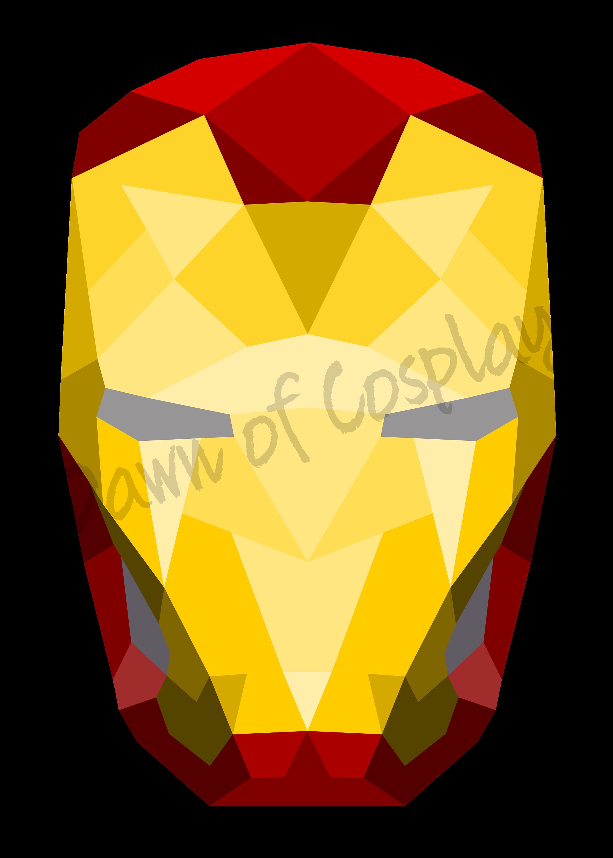 Iron Man Mk 4 Geometric Svg Png - Etsy