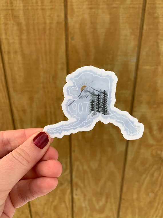 Alaska 907 Sticker - Etsy