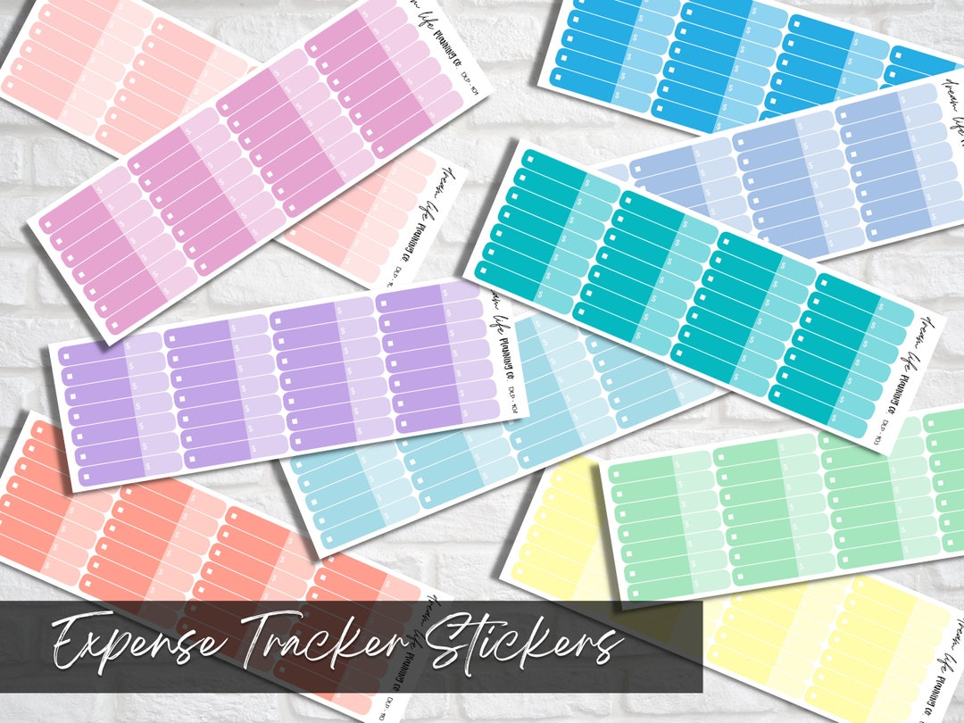 Expense Tracker Stickers Budgeting Stickers 7 X 9 Budgeting Planner ...