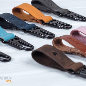 Personalized Leather Keychain for Men and Women - Custom Keychain With ...