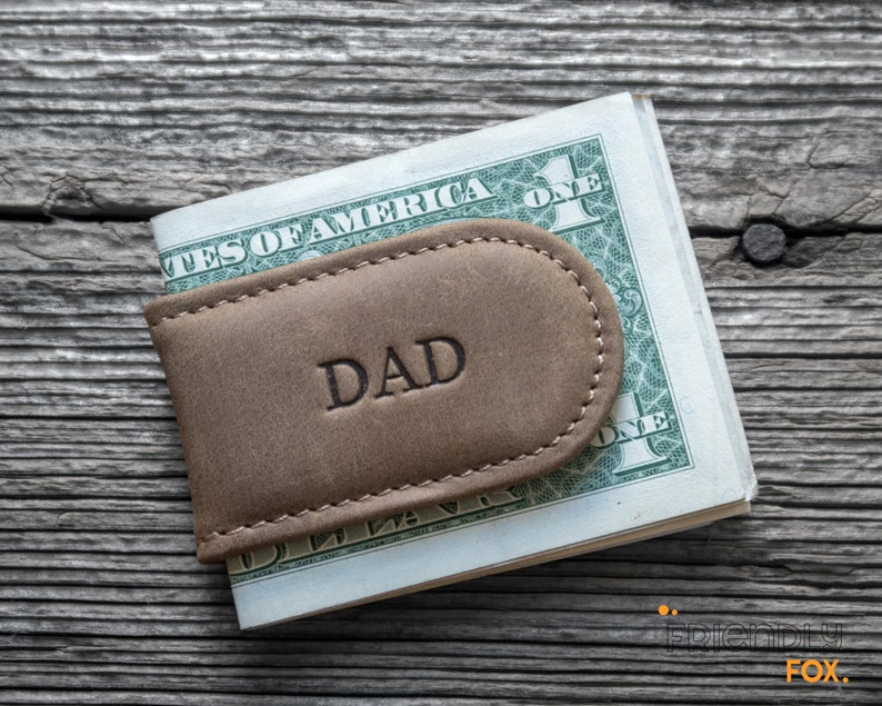 Leather Money Clip - Personalized Money Clips for Men - Groomsmen Gift ...