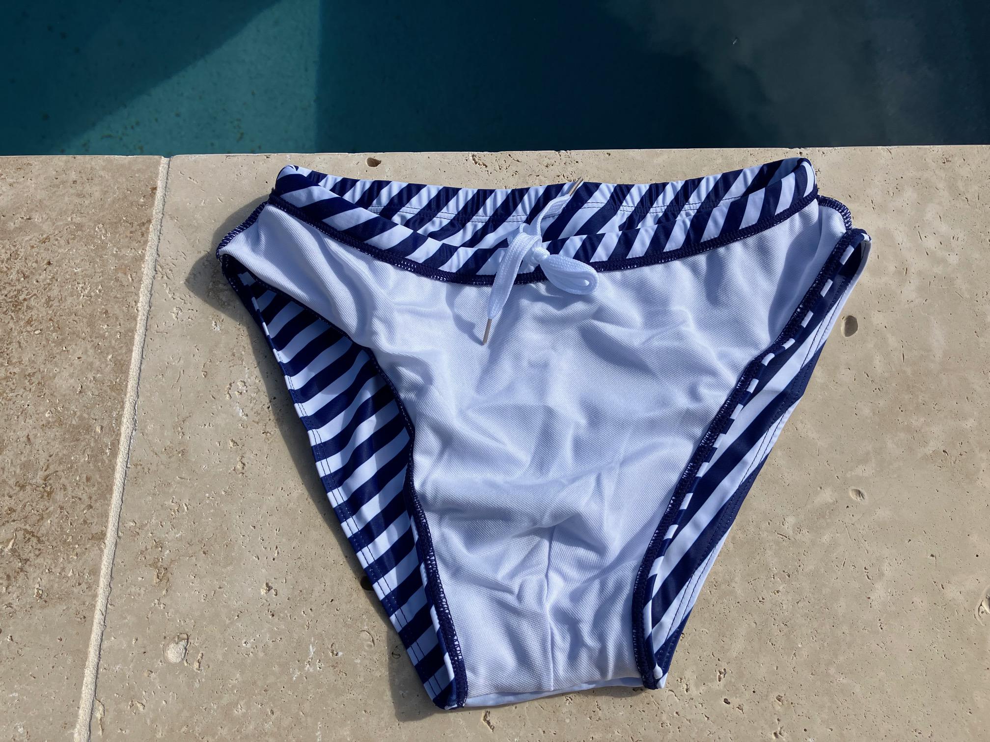 Striped Men's Swim Brief - Southern Cross 'marlo' Design - Etsy