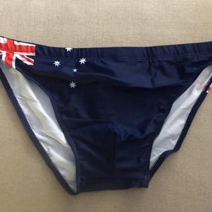 Australian Flag Men's Swimwear Briefs Speedo-style Budgie Smugglers - Etsy