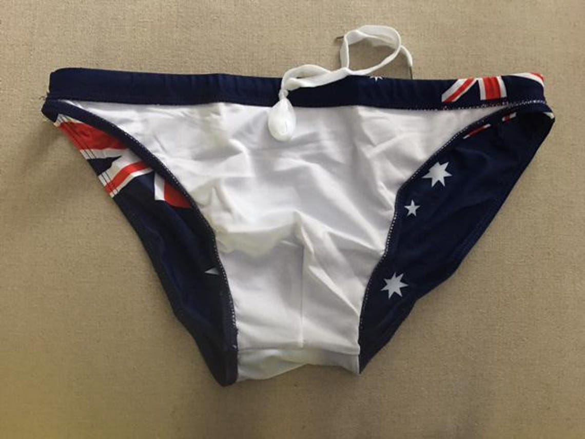 Australian Flag Men's Swimwear Briefs Speedo-style Budgie Smugglers - Etsy