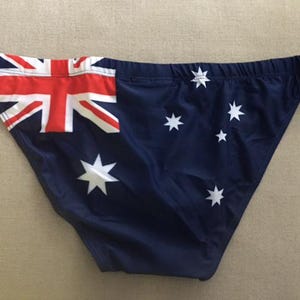 Australian Flag Men's Swimwear Briefs Speedo-style Budgie Smugglers - Etsy