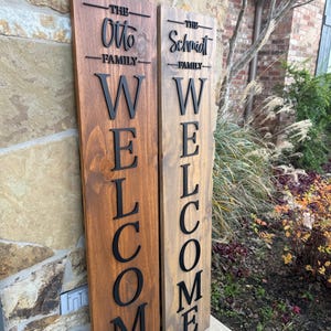 Personalized Family Name Porch Sign: 3D Last Name Welcome Decor - Etsy