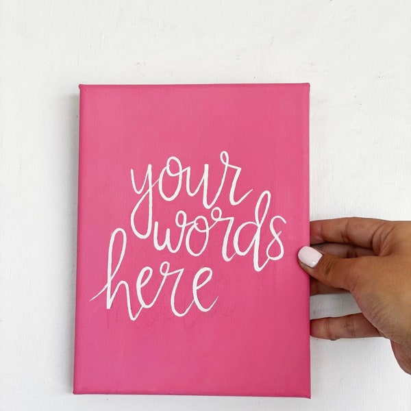 Custom Canvas Quote - Etsy