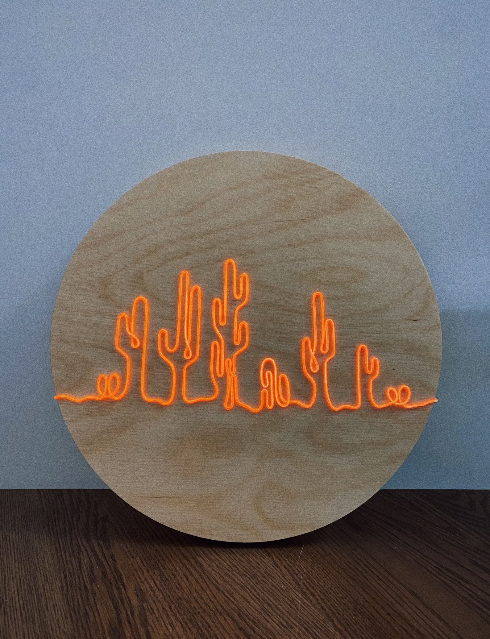 Desert Cactus Neon Sign Cacti Custom Led El Wire Wall Art - Etsy