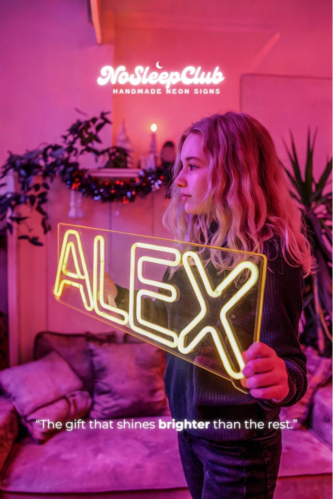 Custom Neon Sign Neon Sign Girl Teens Handmade Neon Sign LED Name Neon ...