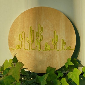 Desert Cactus Neon Sign Cacti Custom Led El Wire Wall Art Piece - Etsy