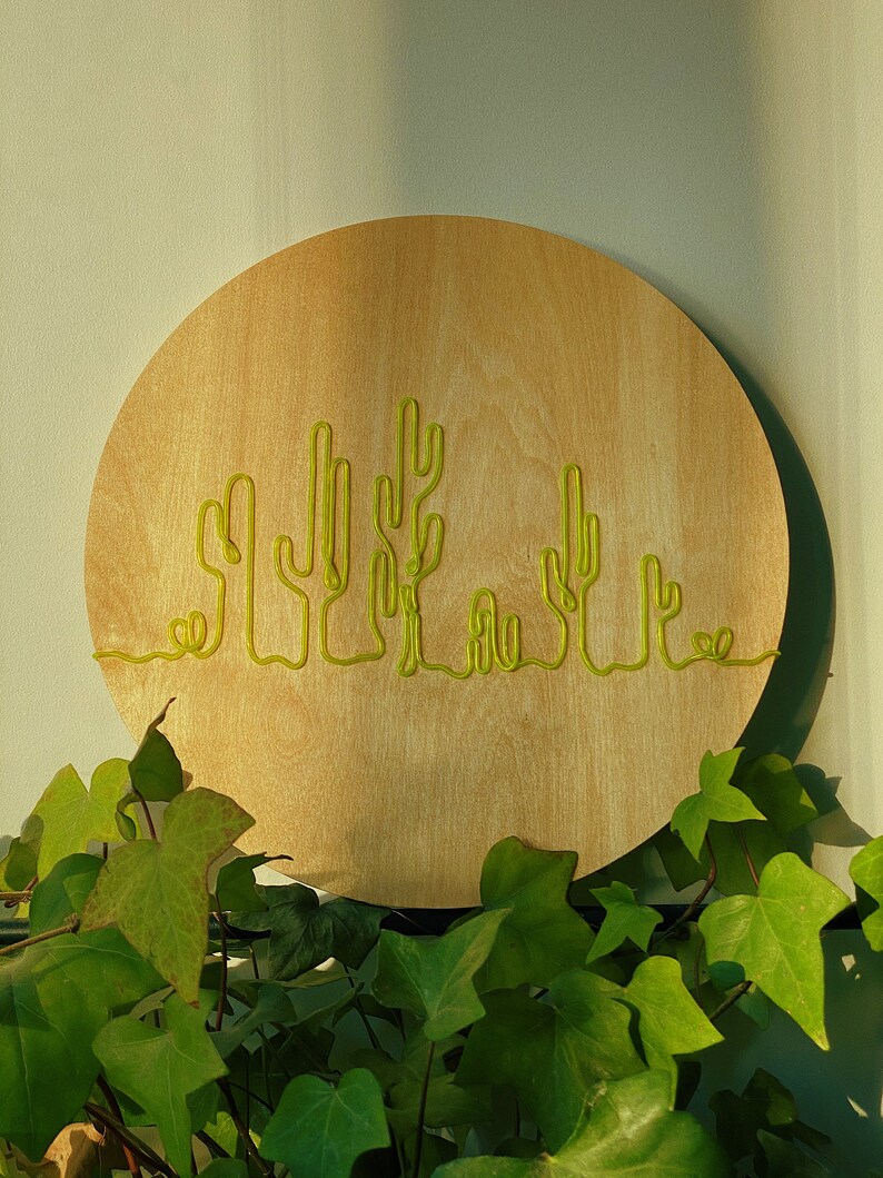 Desert Cactus Neon Sign Cacti Custom Led El Wire Wall Art - Etsy