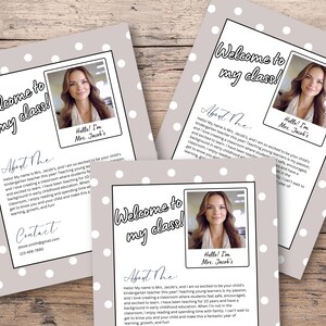 Editable Meet the Teacher Template: Modern Canva Design (digital ...