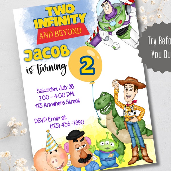 Two Infinity and Beyond Birthday - Etsy