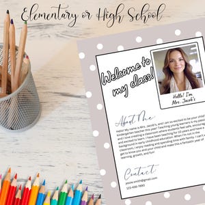 Editable Meet the Teacher Template: Modern Canva Design (digital ...
