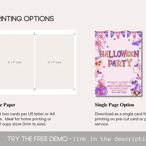 Editable Kids Halloween Costume Party Invitation Printable Template ...