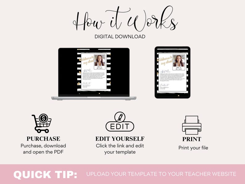 Editable Meet the Teacher Template: Modern Canva Design (digital ...