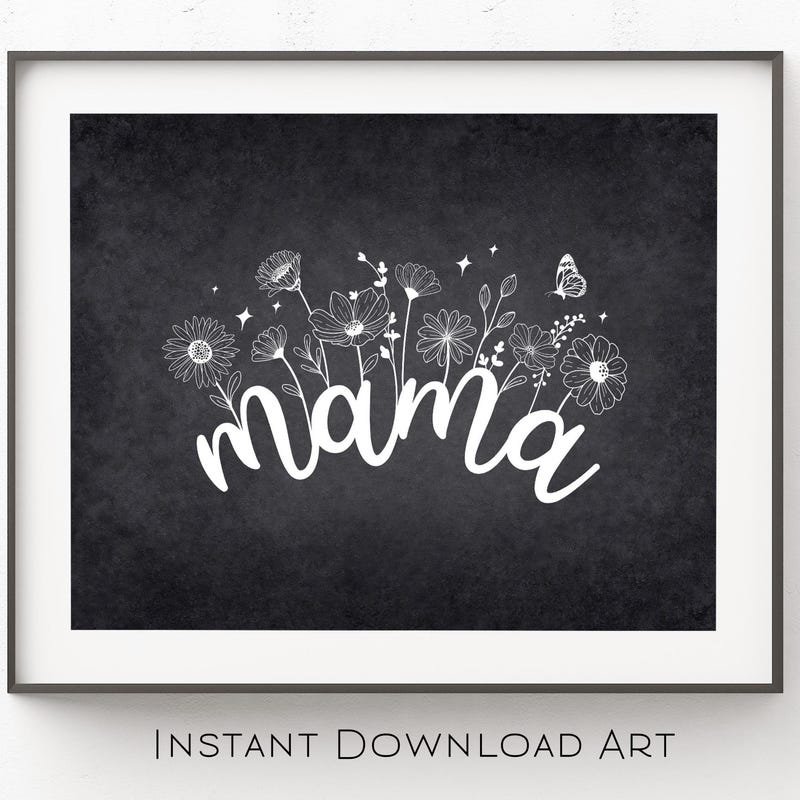 Floral Chalkboard - Etsy