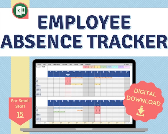 Excel Template Employee Leave of Absence - Etsy Canada