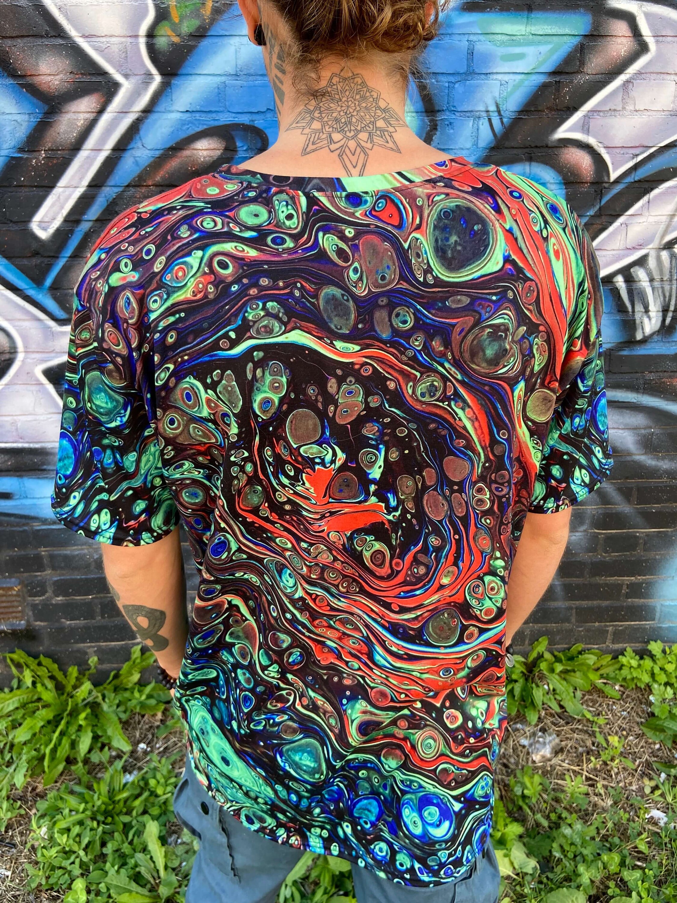 Fractal Clothing / Tie Dye Shirt / Trippy Shirt / Psychedelic - Etsy