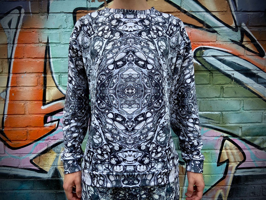 Fractal Clothing / Tie Dye Sweatshirt / Trippy Hoodie / Psychedelic ...
