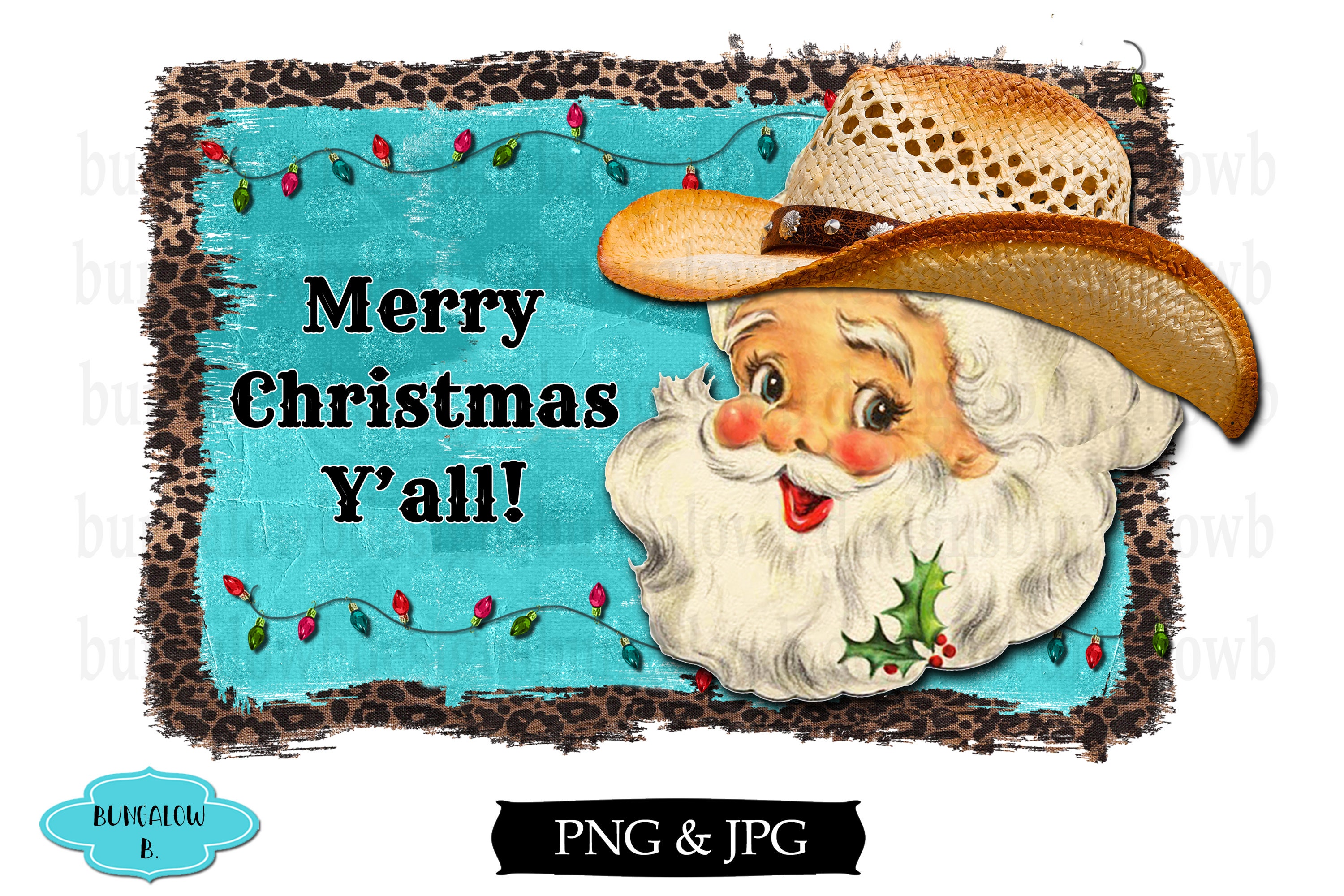 Cowboy Santa Background