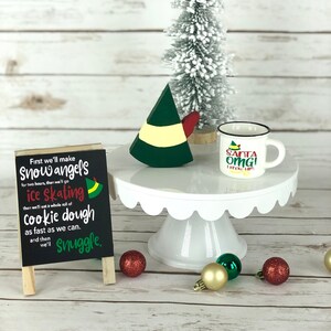 Elf Inspired Christmas Tiered Tray Decor, Buddy the Elf Decor ...