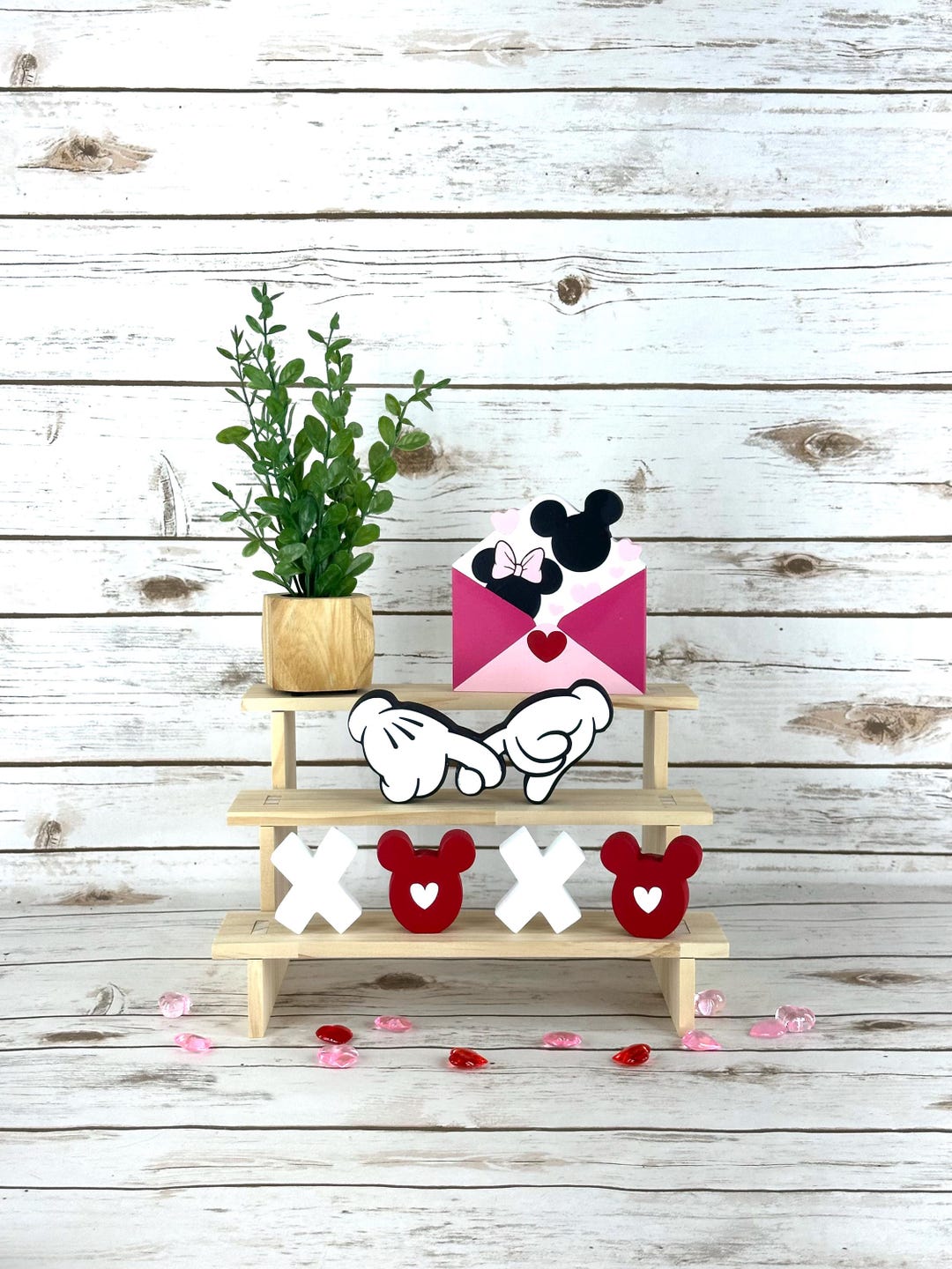 Disney Inspired Valentines Day Decor, Mickey Tiered Tray, Disney ...