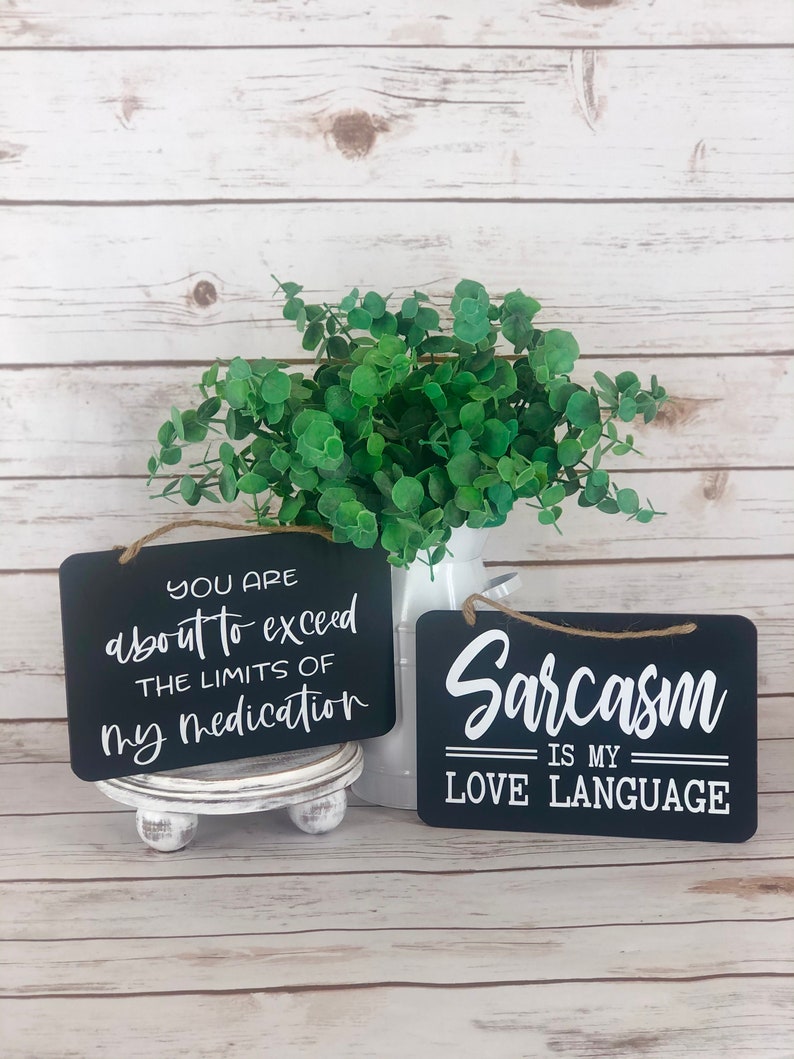 Sarcastic & Funny Signs - Etsy