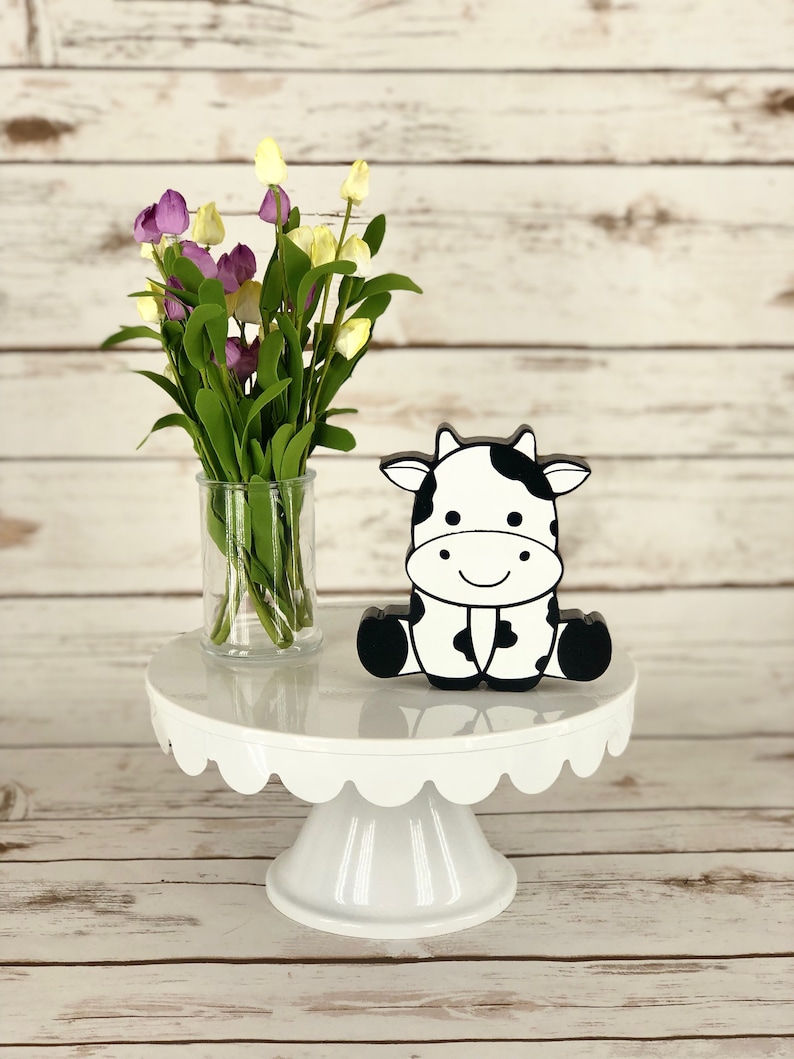 Cow Tiered Tray Decor, Milk Tiered Tray, Farm Tiered Tray Decor, Tiered ...