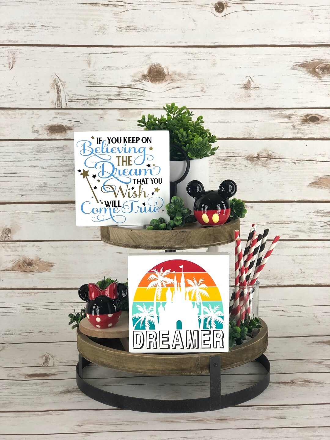 Disney Inspired Tiered Tray Decor - Etsy