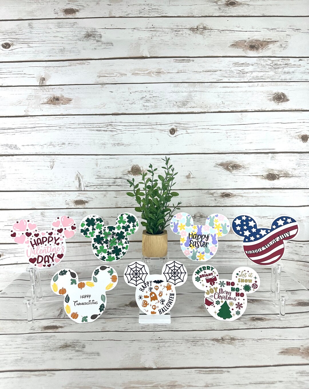 Disney Inspired Mickey Head Holiday Interchangeable Signs ...