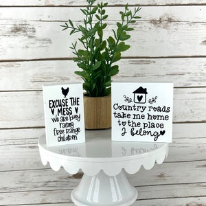 Farm Tiered Tray Decor, Farm Decor, Farmhouse Decor, Wagon Decor, Cow ...
