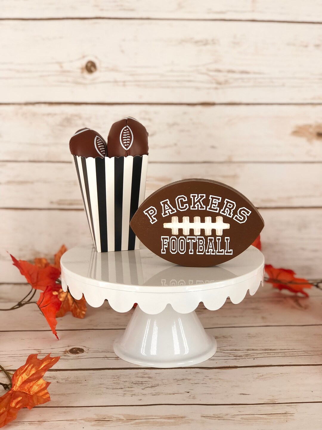 NFL Inspired Football (pick Your Team), Football Decor, Thanksgiving ...