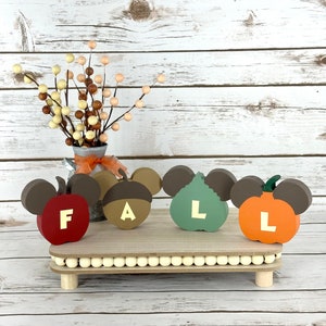 Disney Inspired Pumpkin Spice Tiered Tray Decor, Disney Fall Decor ...
