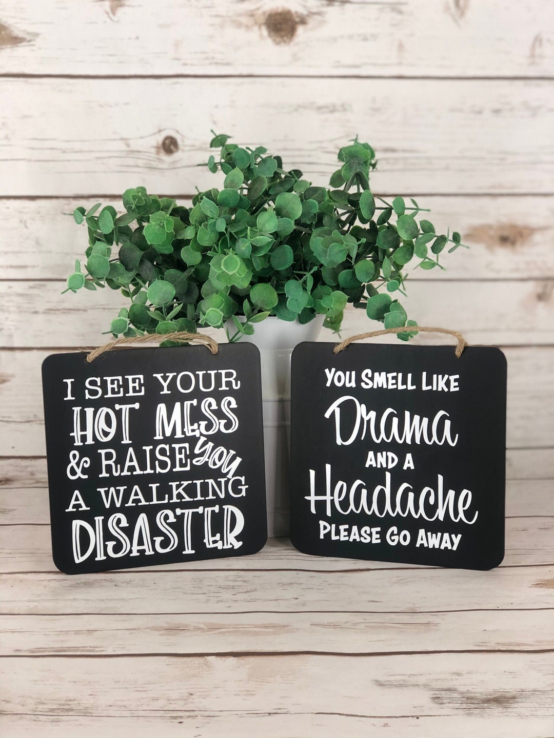 Sarcastic & Funny Signs, Fun Gifts - Etsy
