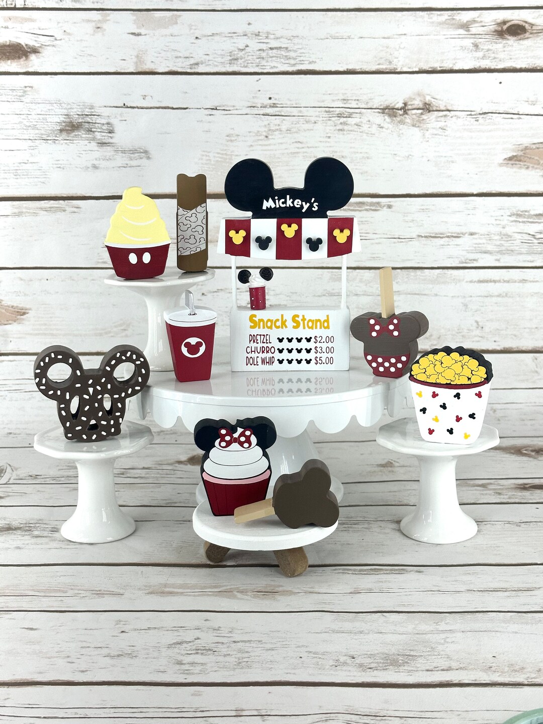 Disney Inspired Mickey’s Snack Stand, Disney Tiered Tray, Disney Decor ...