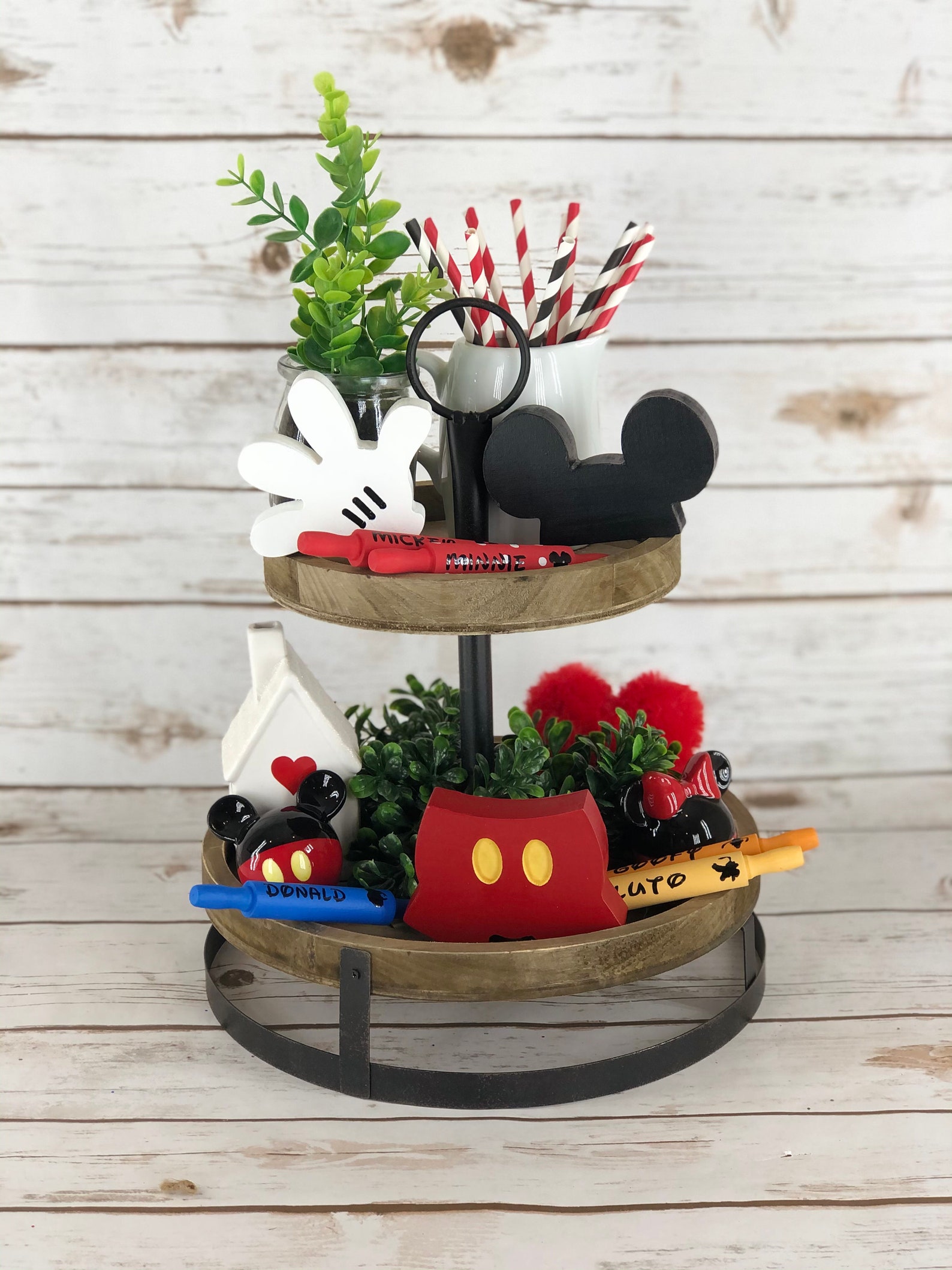 3 PC. Set Disney Inspired Tiered Tray Decor Mickey Mouse - Etsy