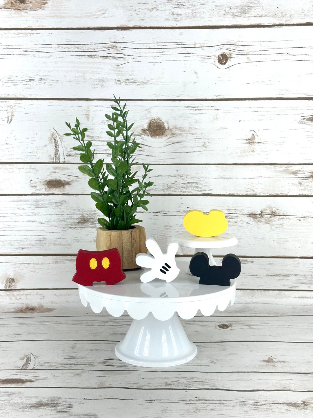 Disney Inspired 4 Pc. Mini Mickey Set, Mickey Decor, Disney Tiered Tray ...