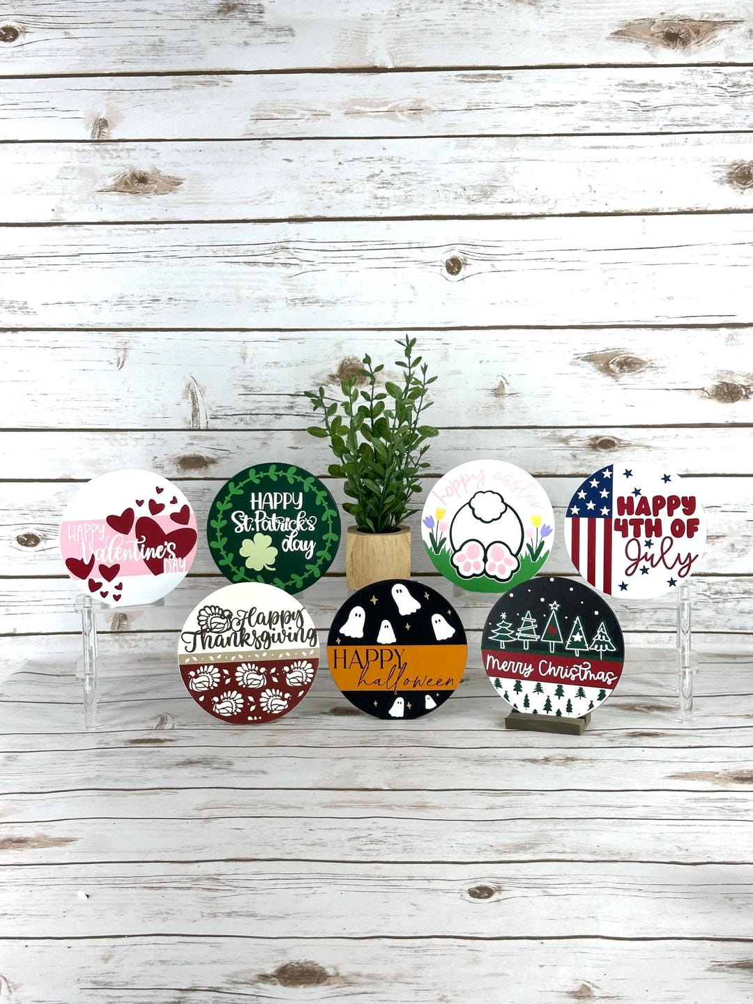 Interchangeable Holiday Sign Set, Seasonal Decor, Changeable Holiday ...