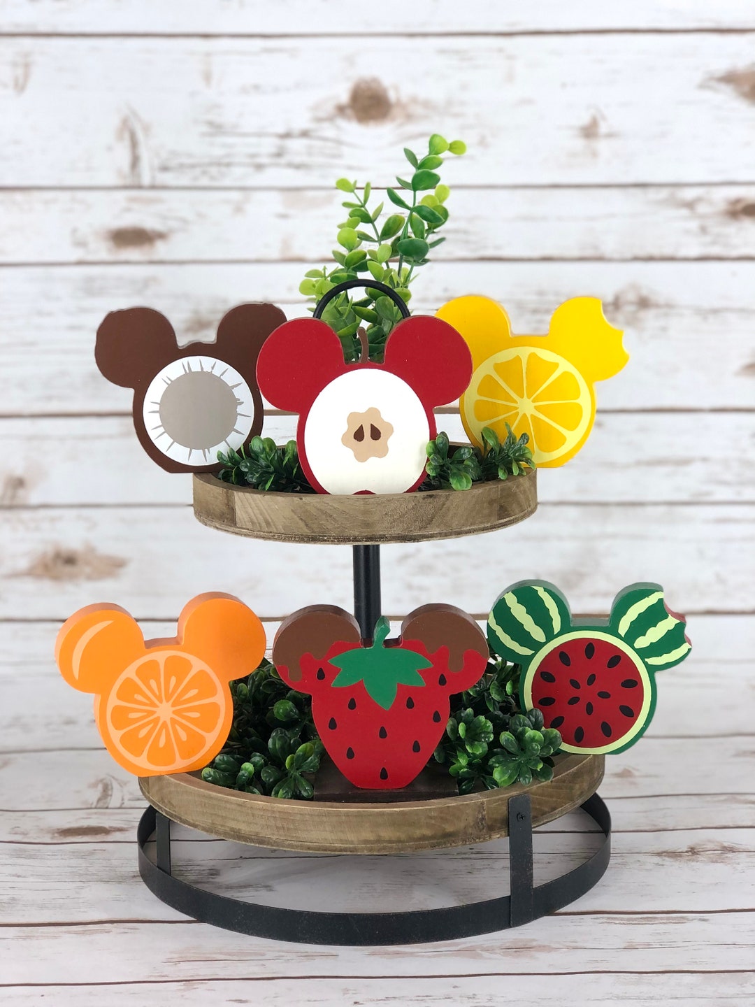 Disney Inspired Fruit Mickey Mouse Heads - Etsy