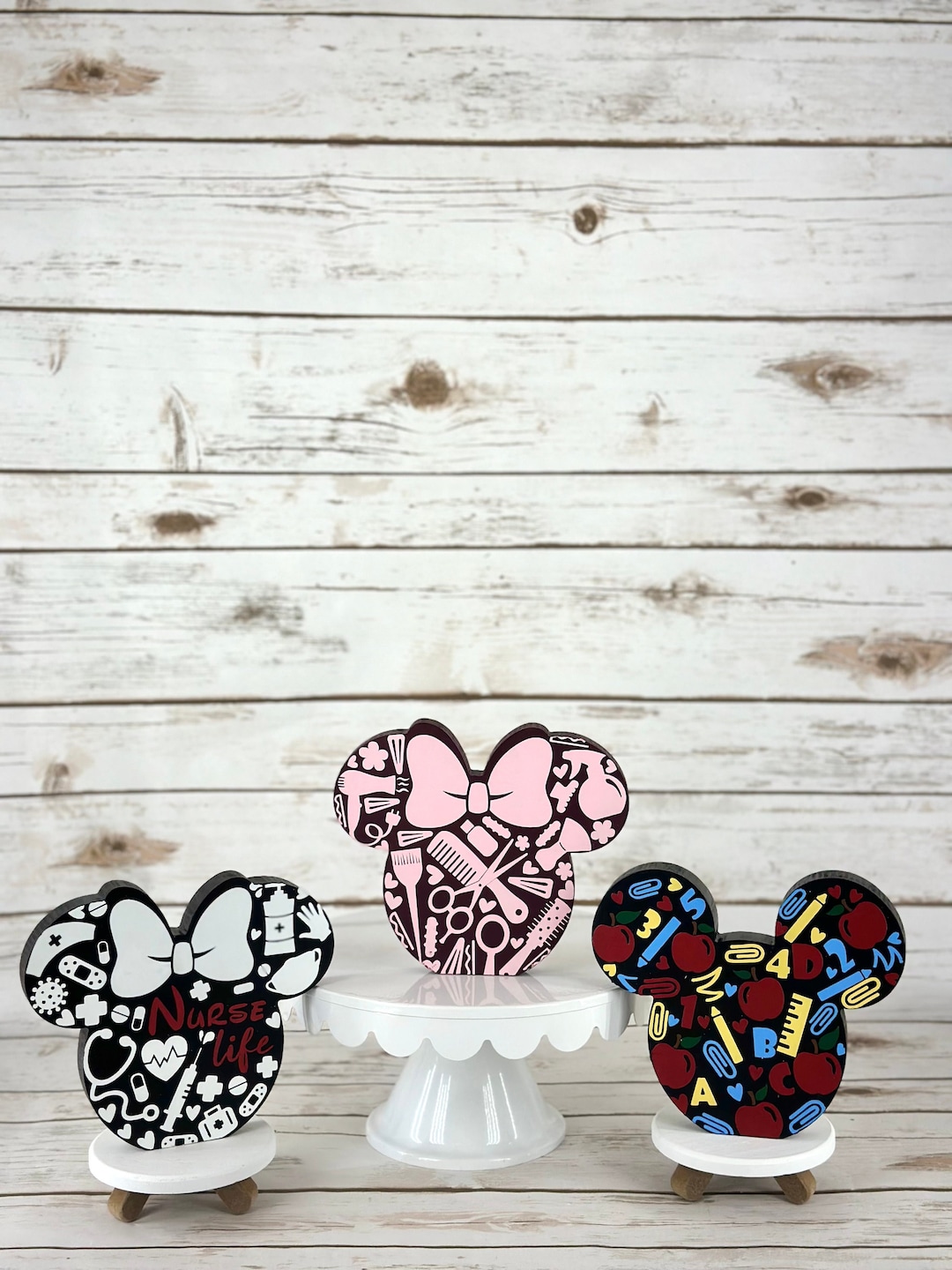 Disney Inspired Mickey Mouse Heads, Occupation Decor, Teacher Decor ...