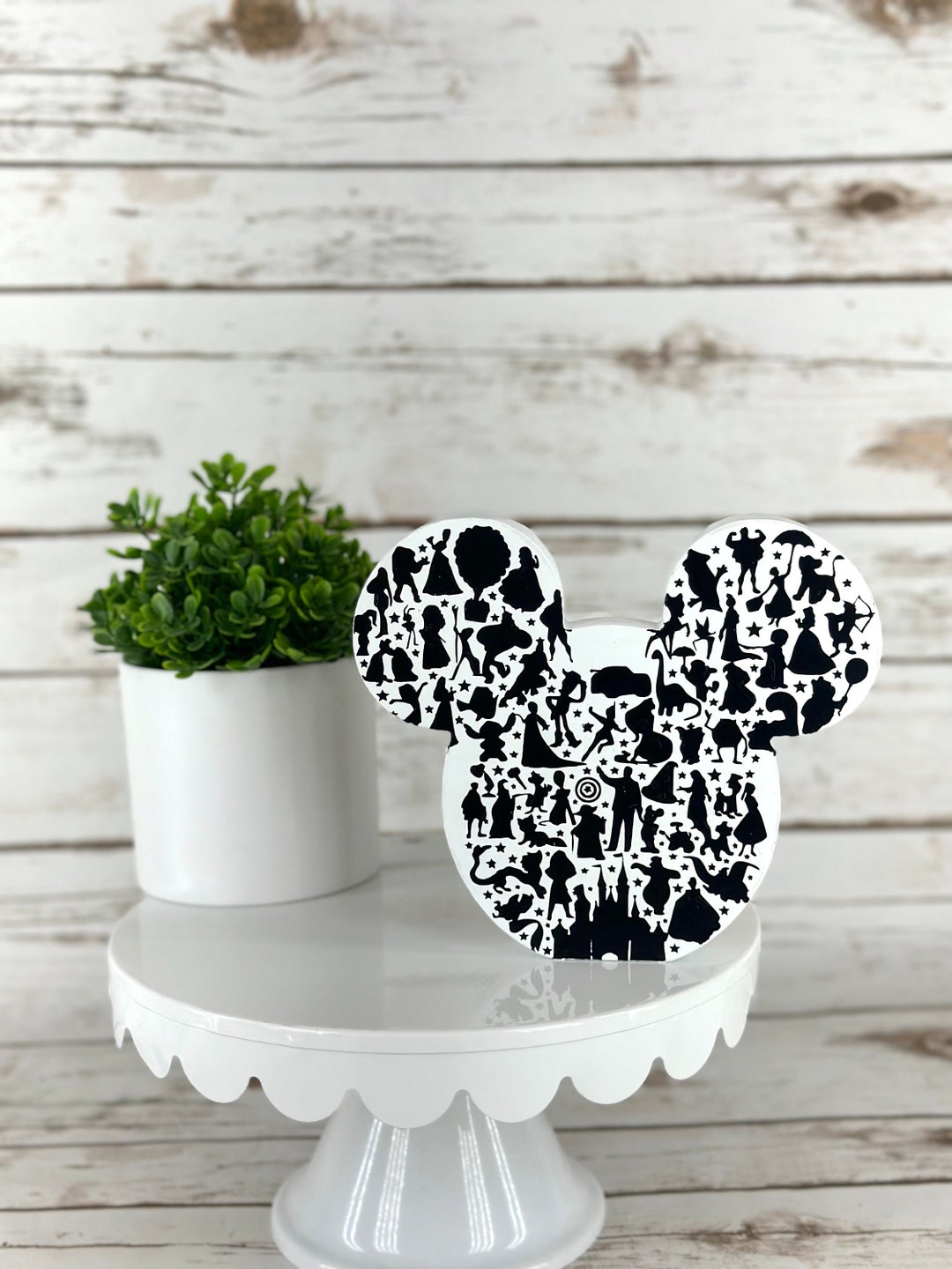 Disney Inspired Mickey Mouse Head Character, Mickey Decor, Disney Decor ...