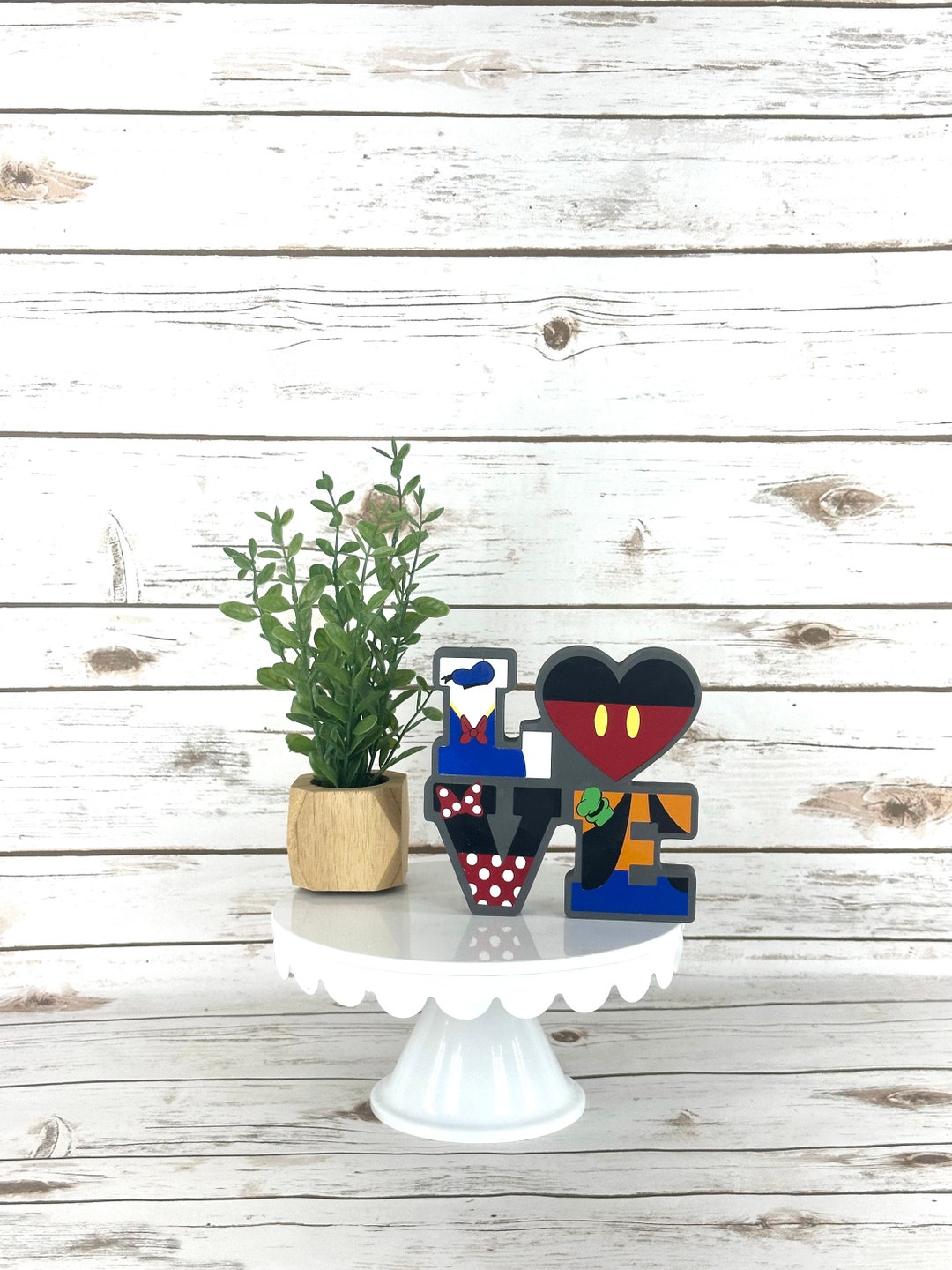Disney Inspired Decor, Disney Gifts, Disney Shelf Sitter, Disney Tiered ...