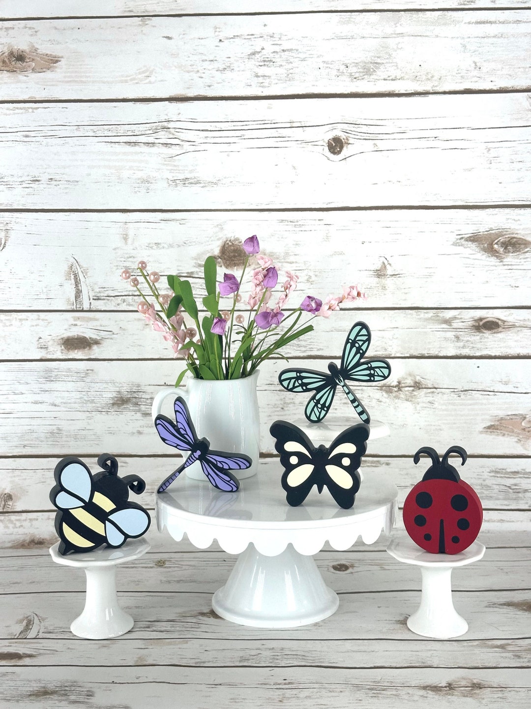Spring Insects Bugs, Spring Decor, Wooden Bugs, Butterfly, Lady Bug ...