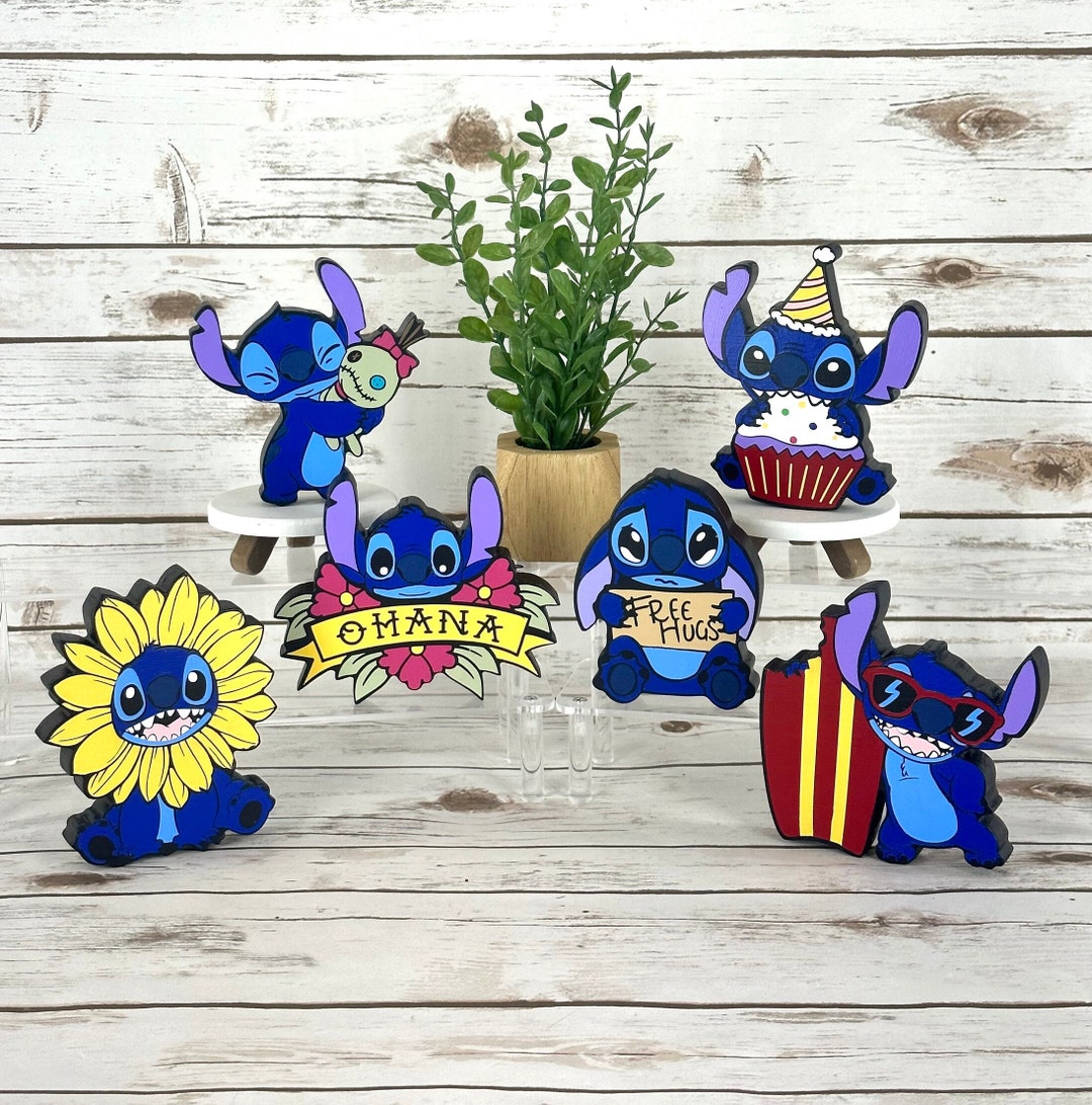 Disney Inspired Stitch, Stitch, Disney Stitch, Wooden Stitch Decor ...