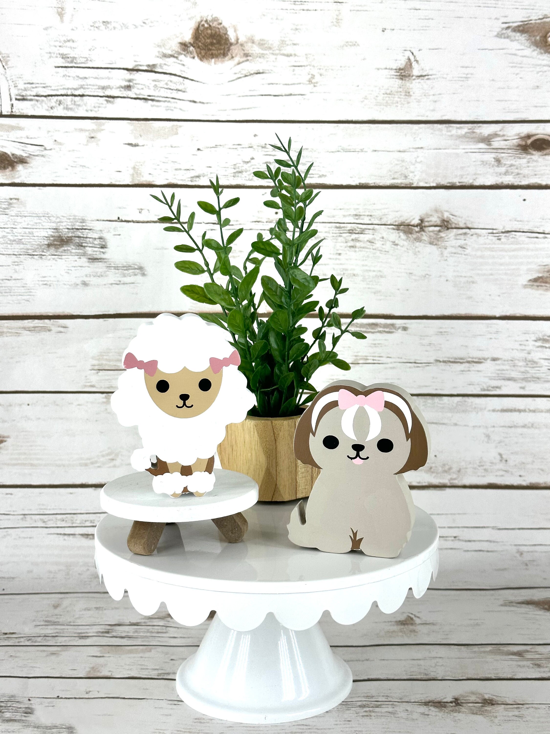 Dog Lover Tiered Tray Decor, Dog Decor, Pet Decor, Dog Tiered Tray, Pug ...