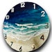 Ocean Resin Clock | 12" Coastal Wall Art With 3D Waves - Etsy