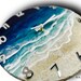 Ocean Resin Clock | 12" Coastal Wall Art With 3D Waves - Etsy
