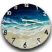 Ocean Resin Clock | 12" Coastal Wall Art With 3D Waves - Etsy